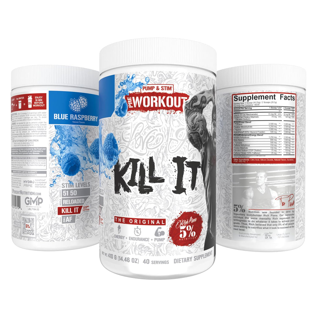 5% Nutrition pre workout for better performance