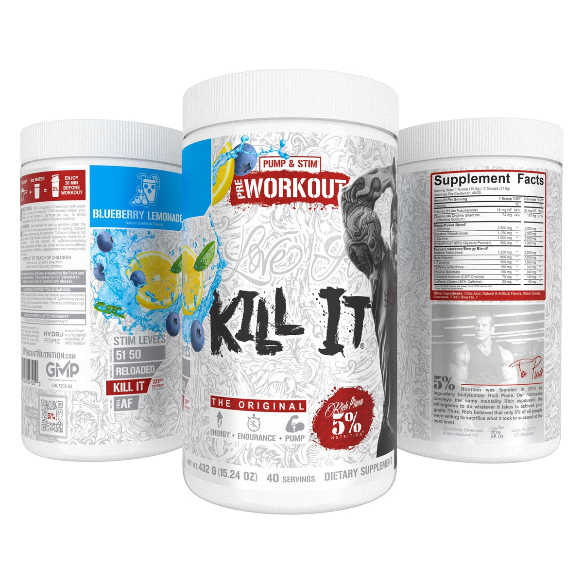 5% Nutrition pre workout for explosive energy