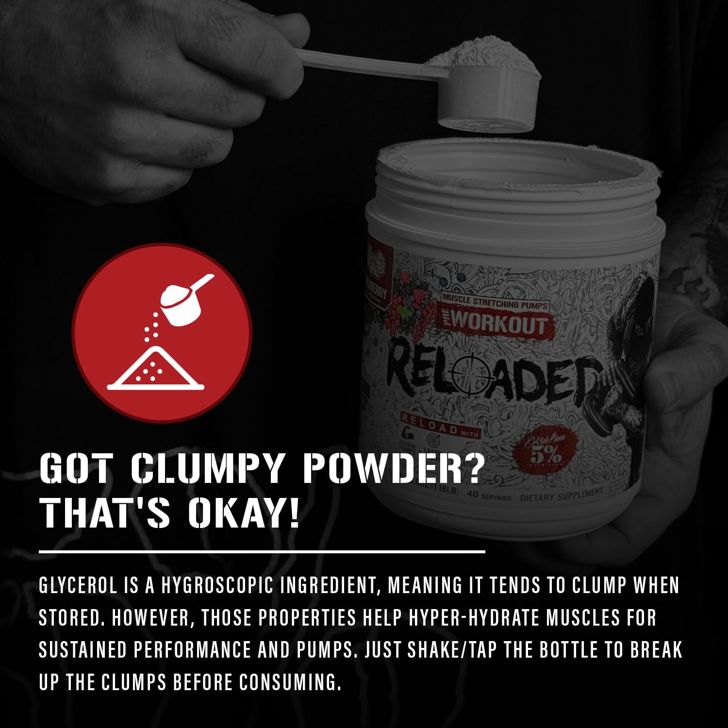 5% Nutrition Reloaded pre-workout formula
