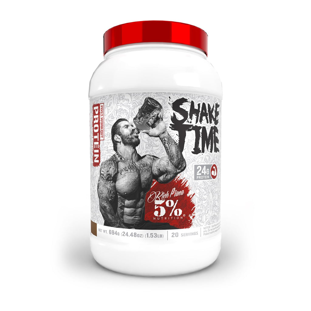 5% Nutrition Shake Time whey protein powder