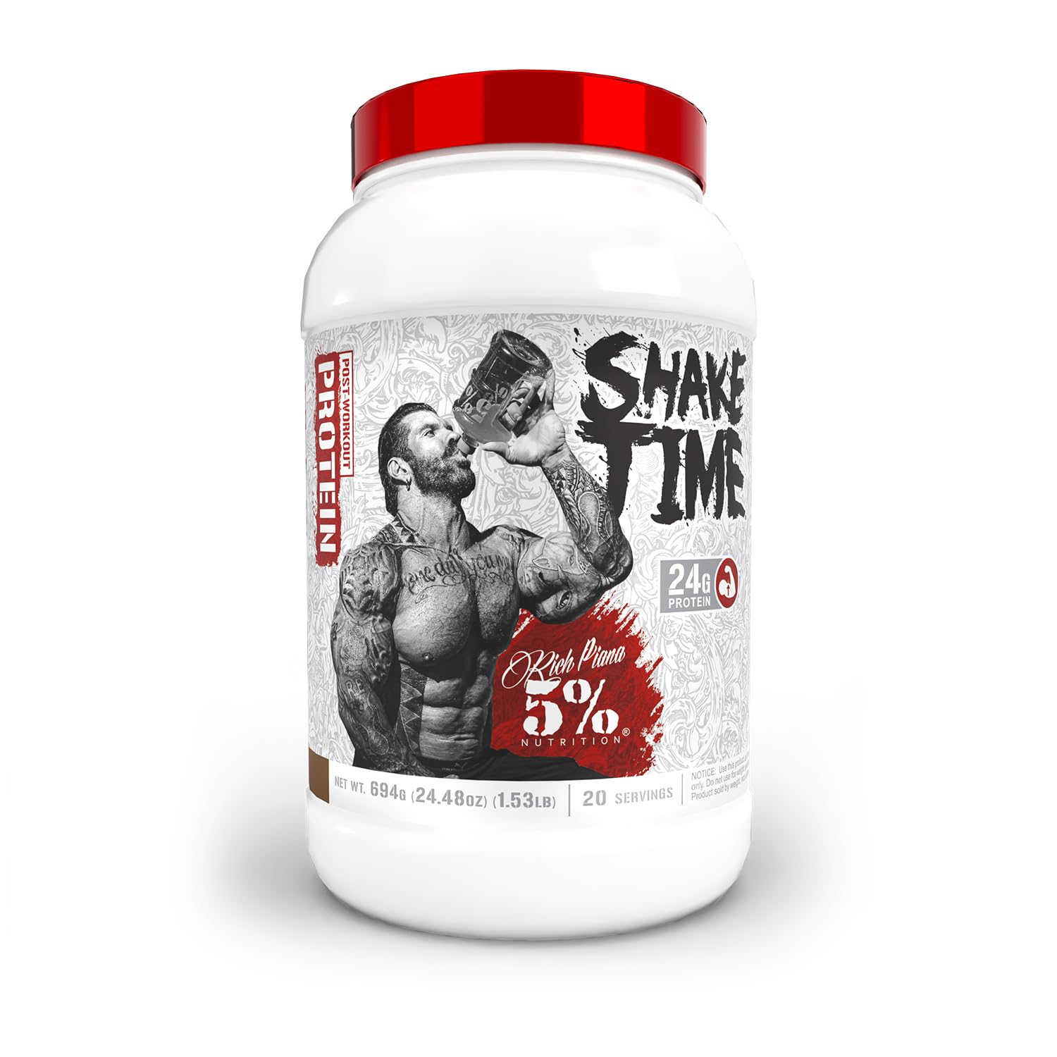 5% Nutrition Shake Time whey protein powder