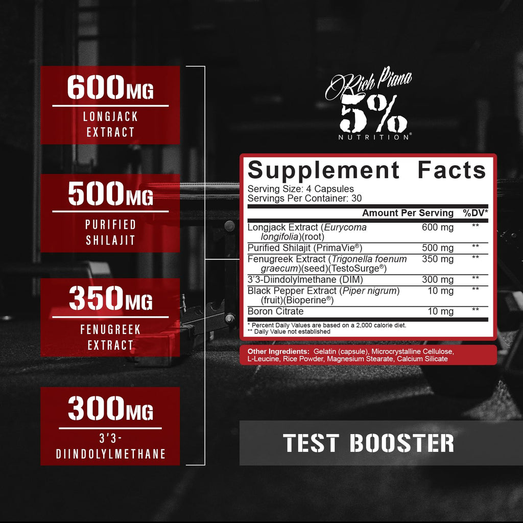 5% Nutrition testosterone support supplement