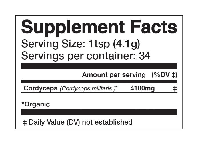 5 oz Cordyceps for immune support