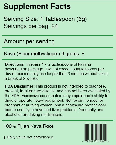 5 oz kava kava for stress relief