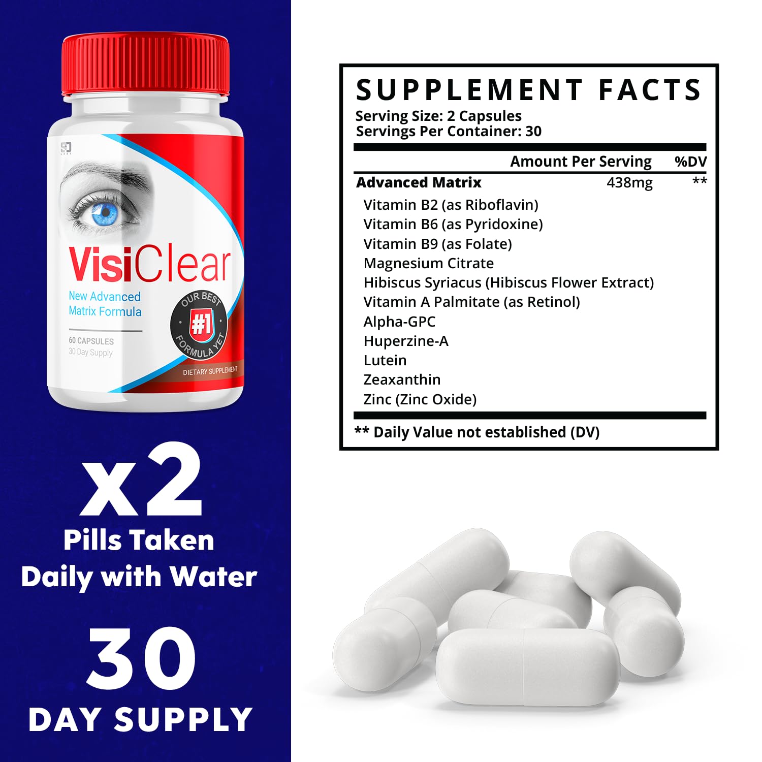 5 pack eye health capsules