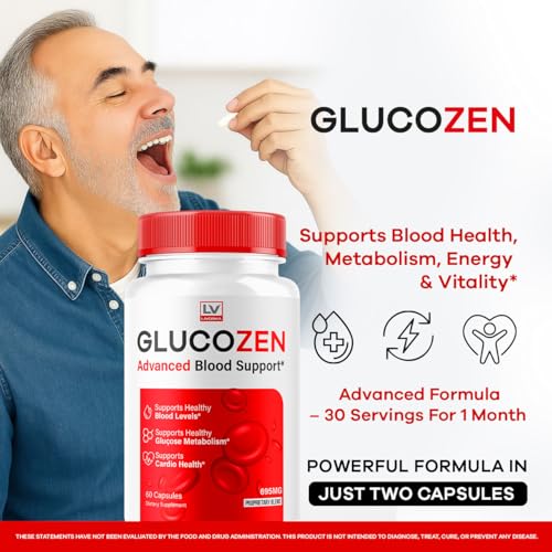 5 pack GlucoZen wellness capsules