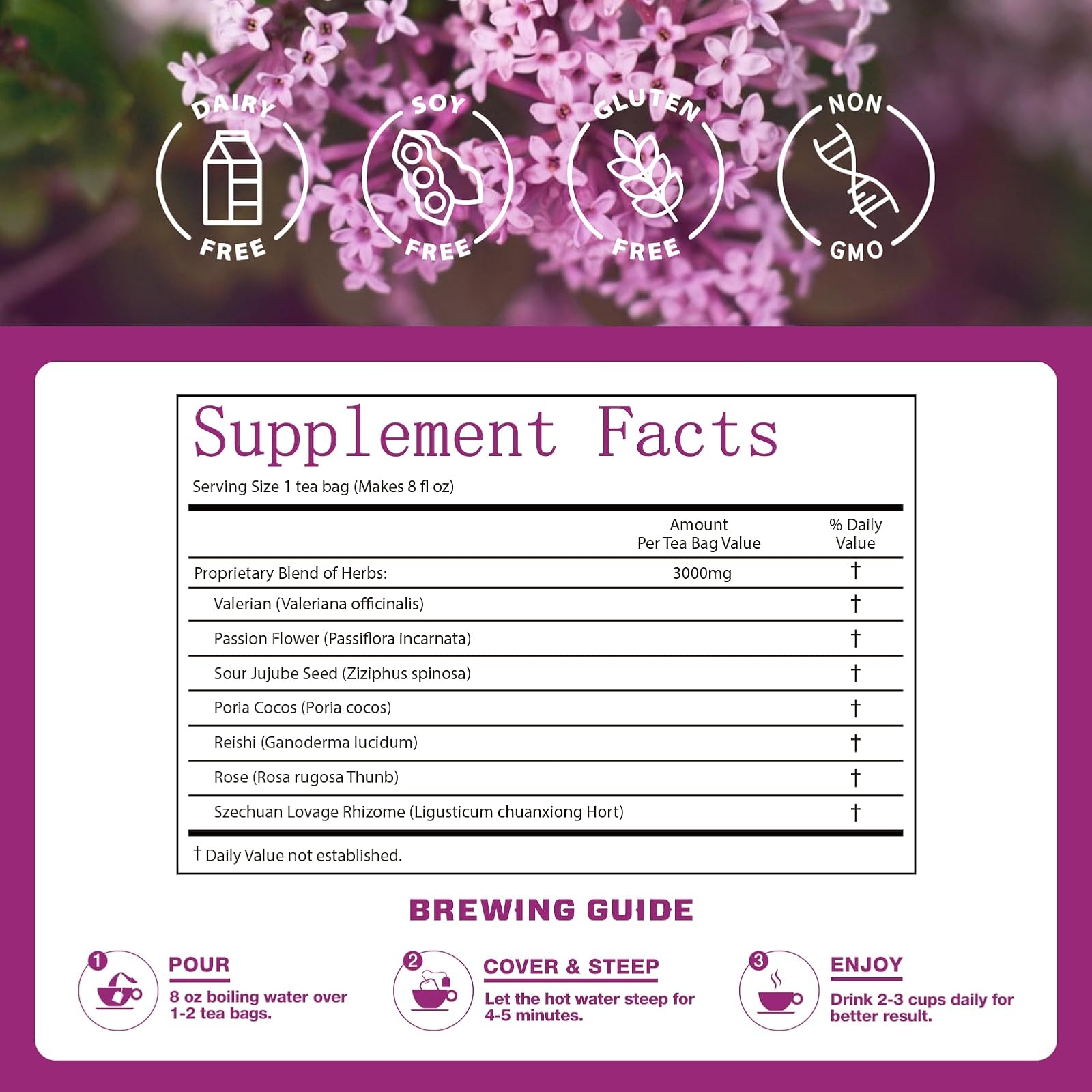 50 bags of Valerian Root tea