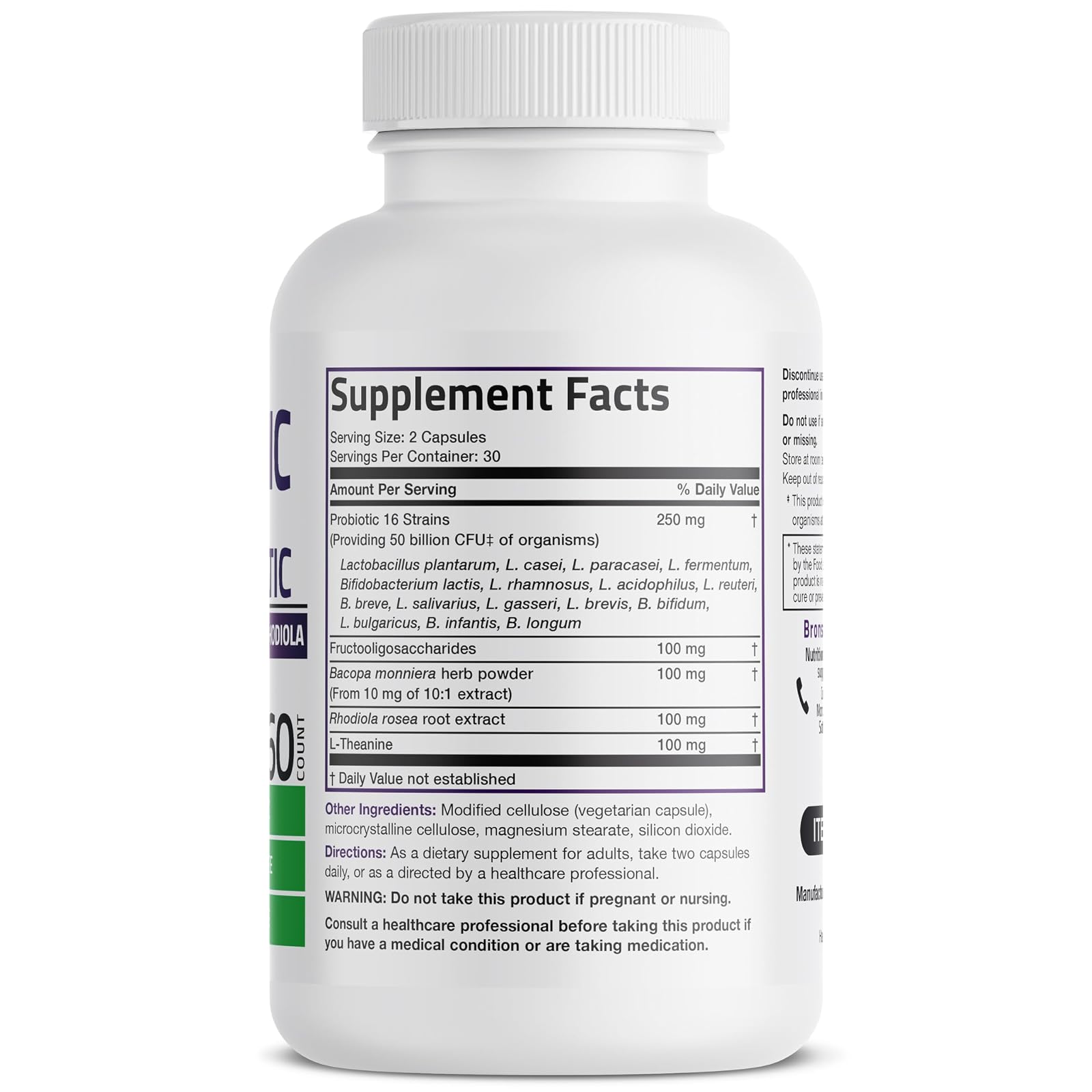 50 billion CFU brain probiotic capsules
