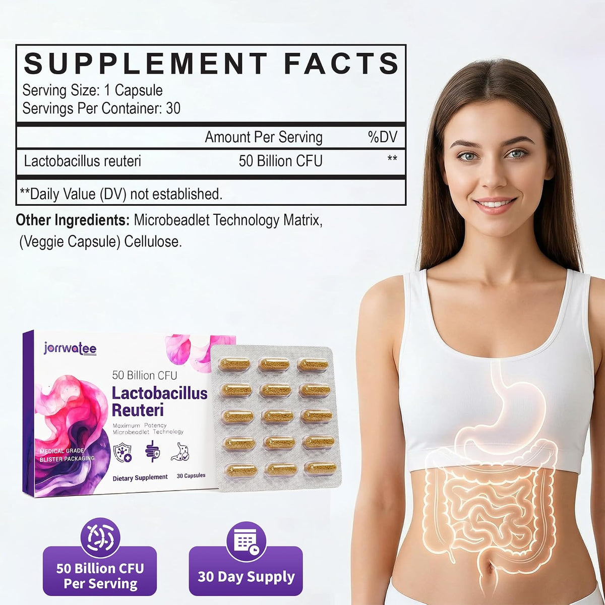 50 billion CFU digestive health support