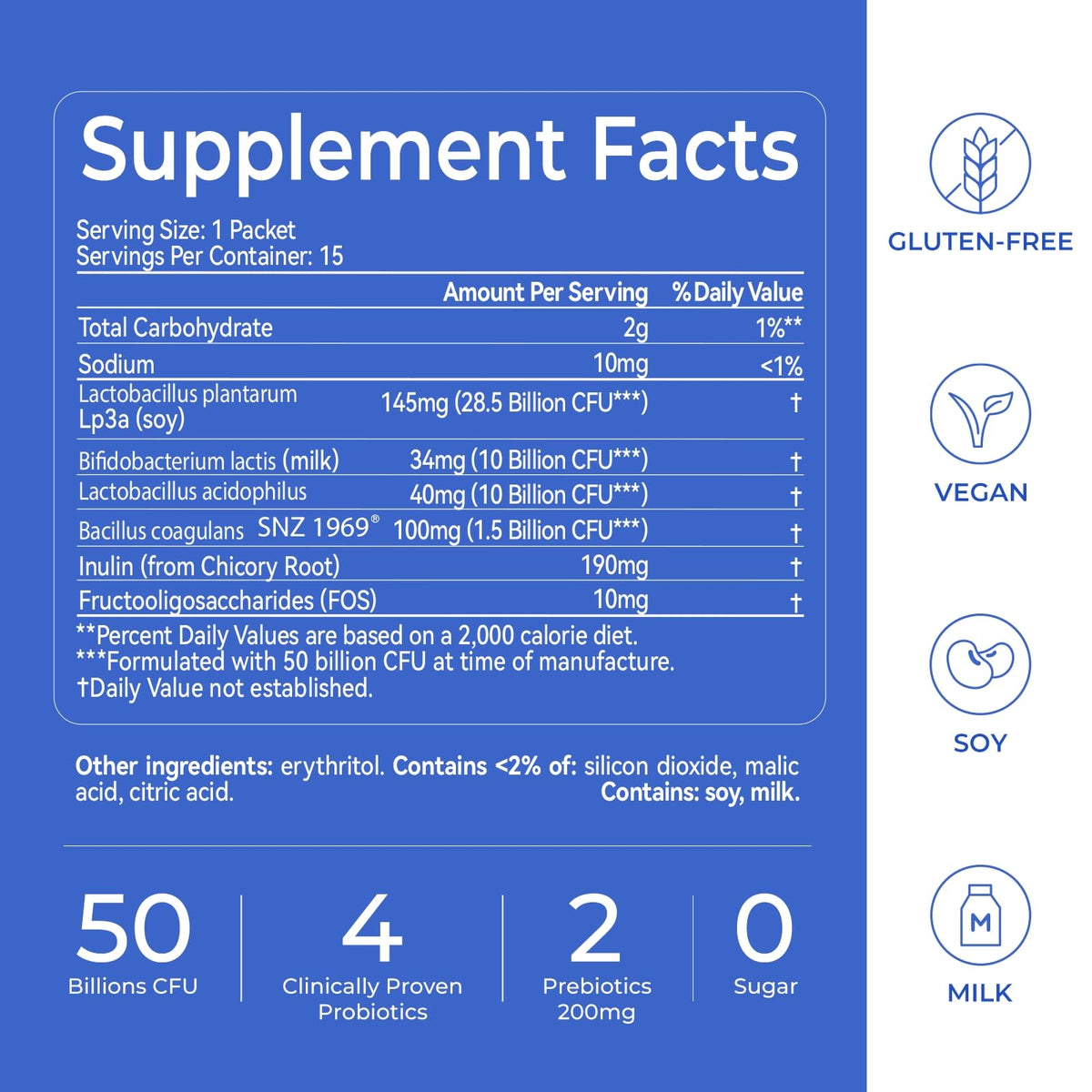 50 billion CFU gut health support