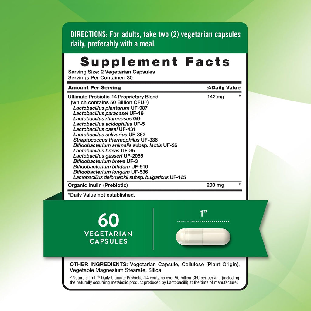 50 billion CFU probiotic capsules