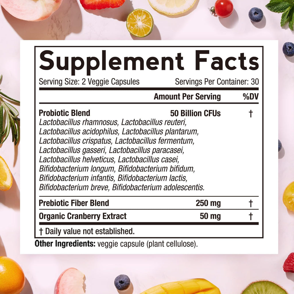 50 billion CFU probiotic capsules