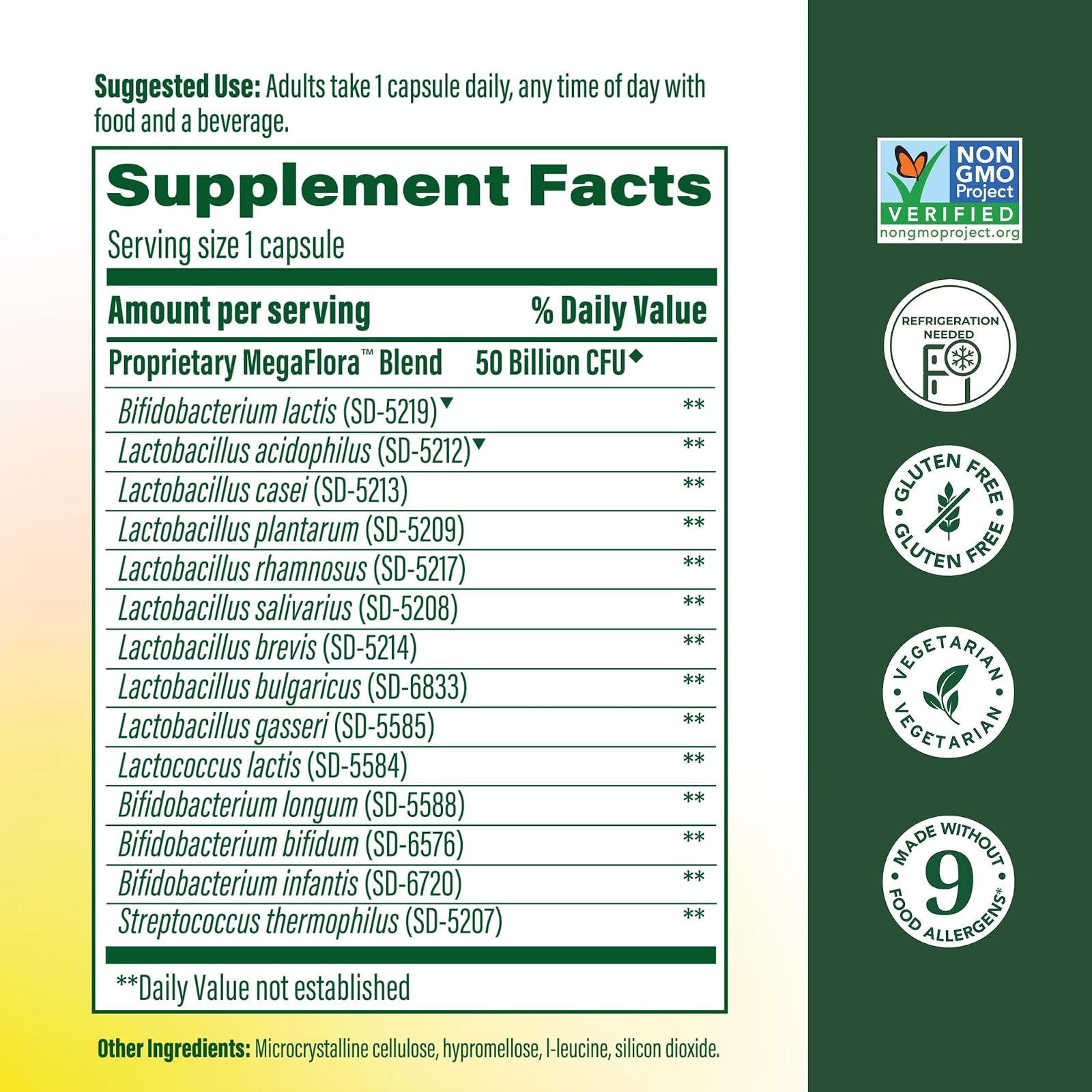 50 billion CFU probiotic capsules