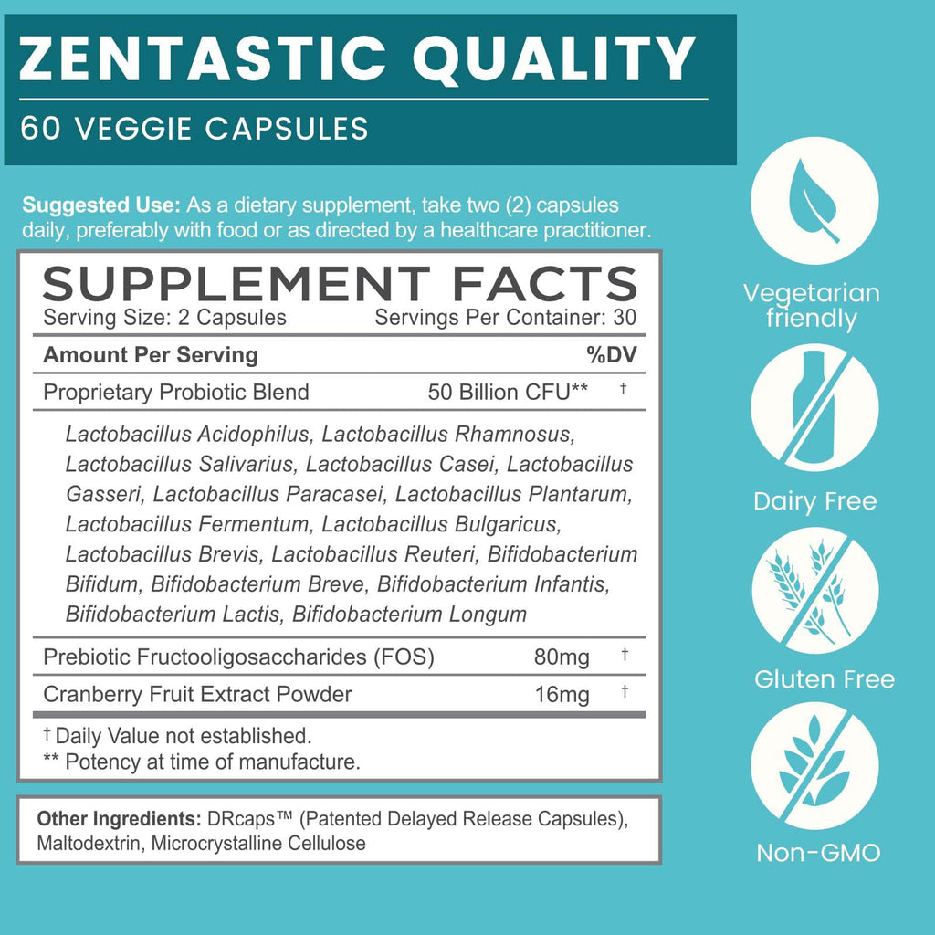 50 billion CFU probiotic capsules