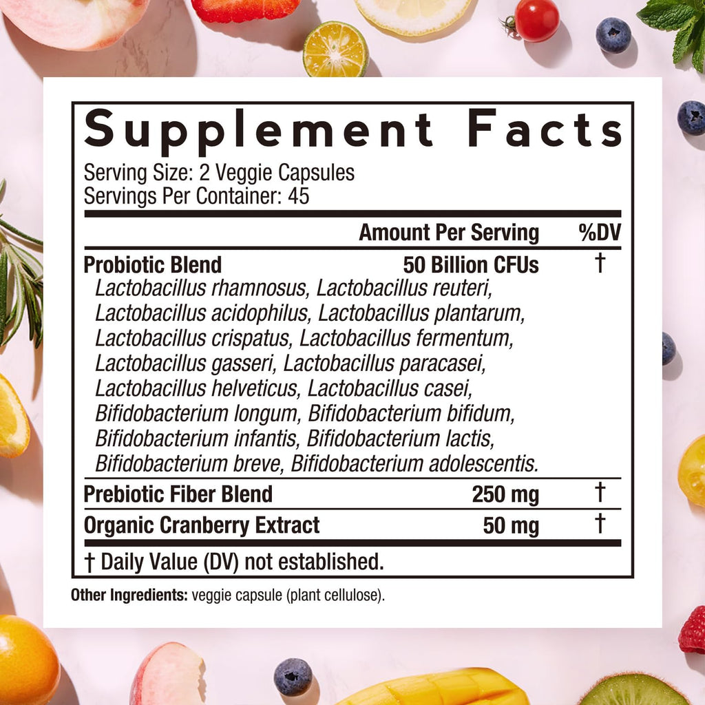 50 billion CFU probiotic capsules
