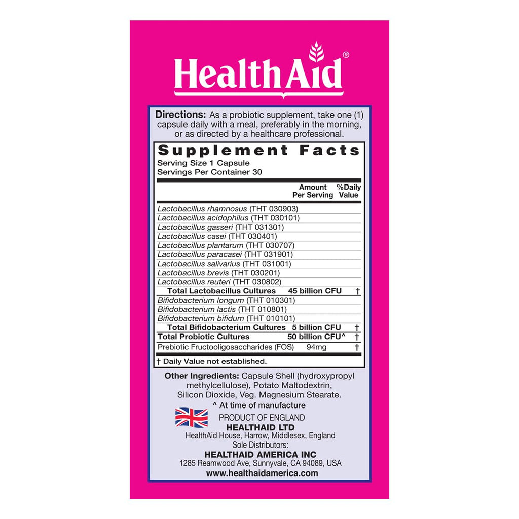 50 billion CFU probiotic capsules