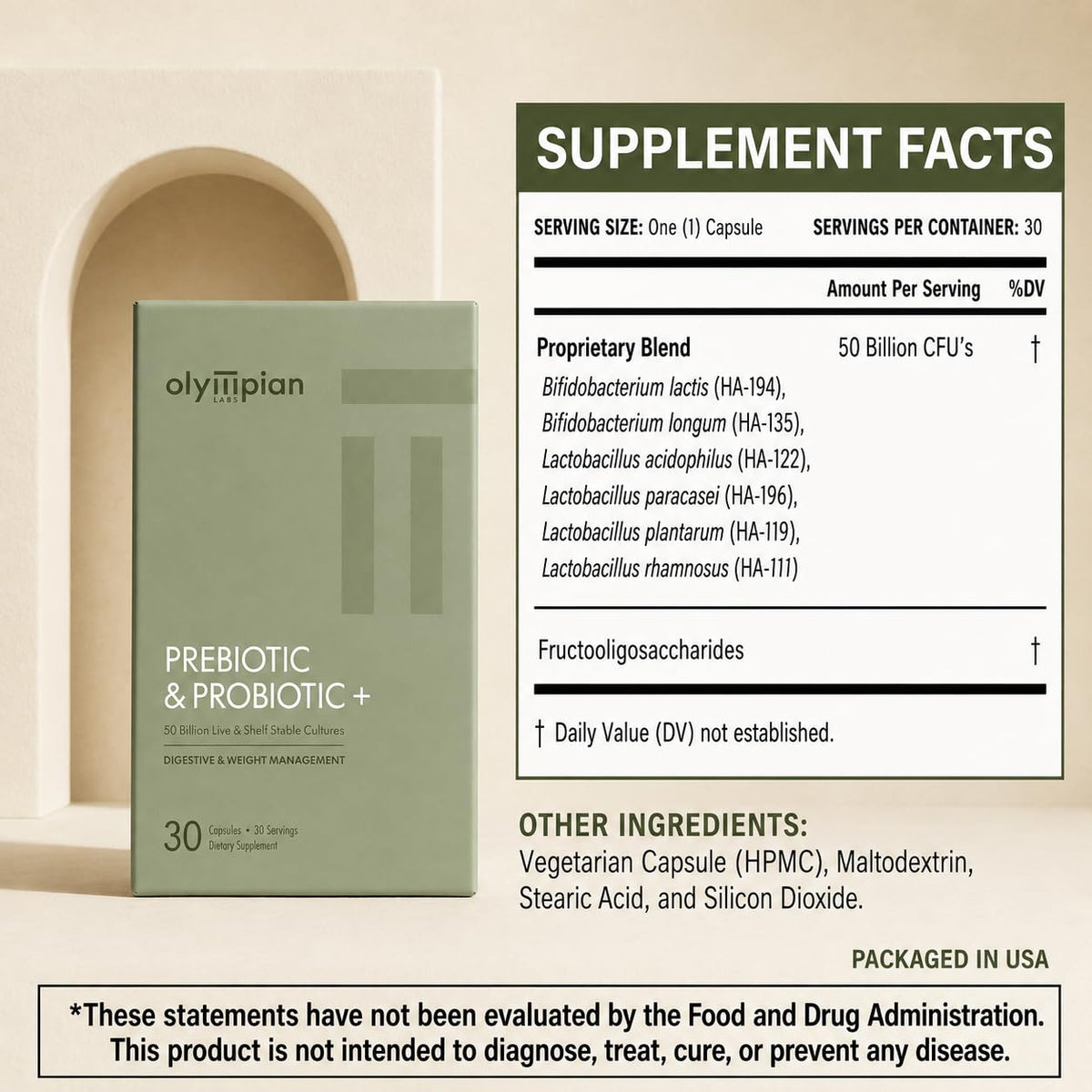 50 billion cfu probiotic capsules