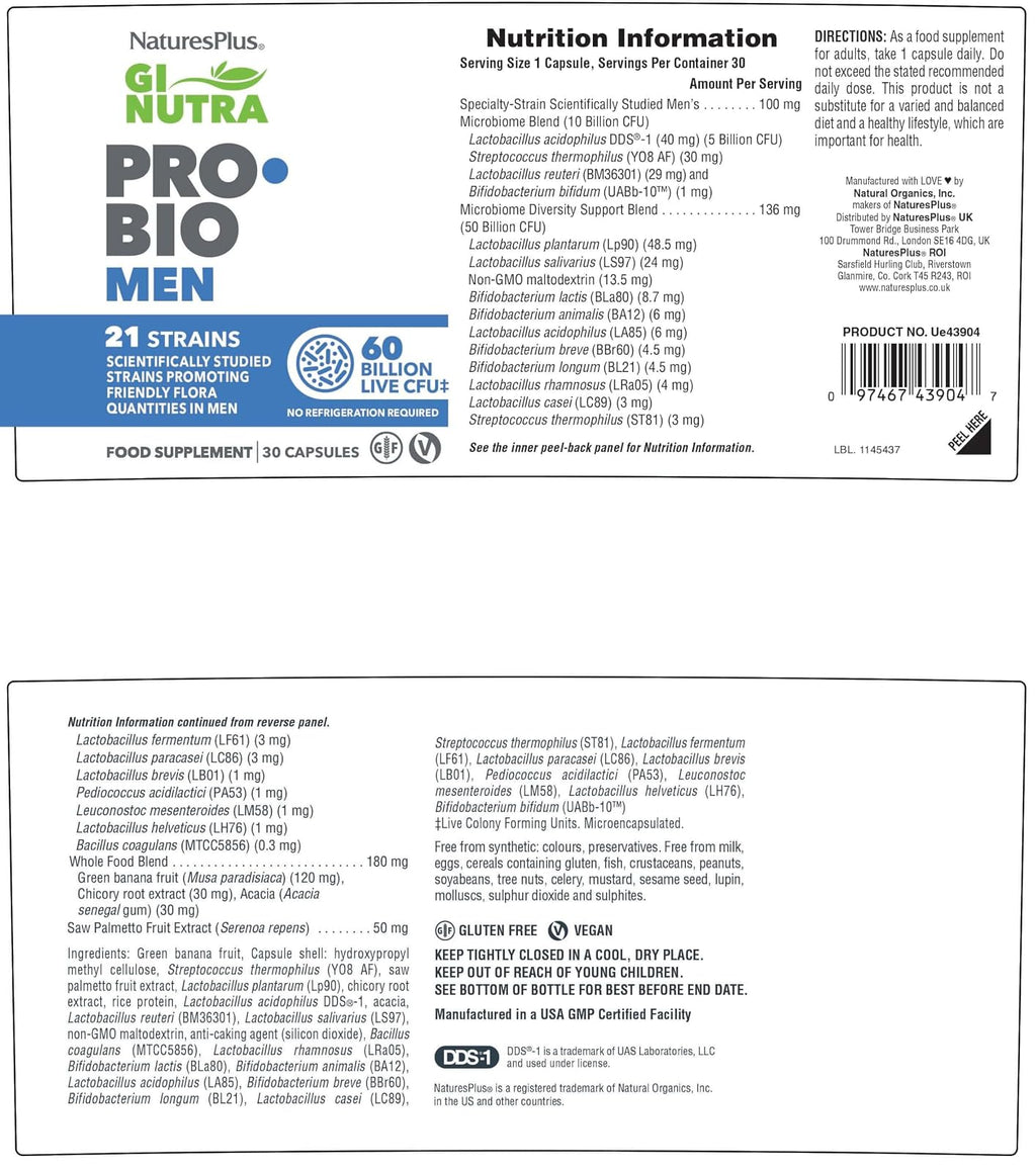 50 billion CFU probiotic capsules