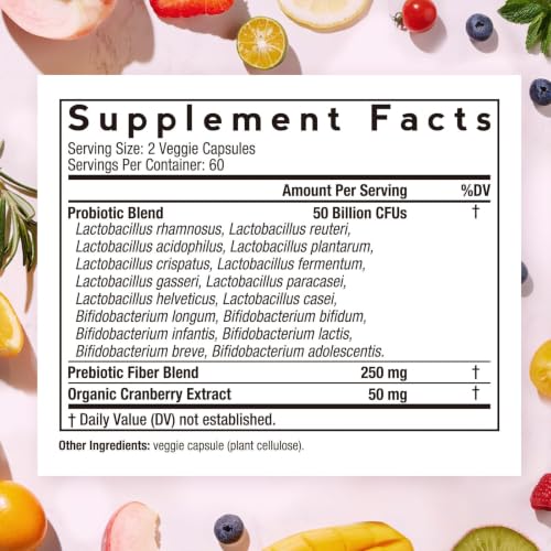 50 billion CFU probiotic capsules