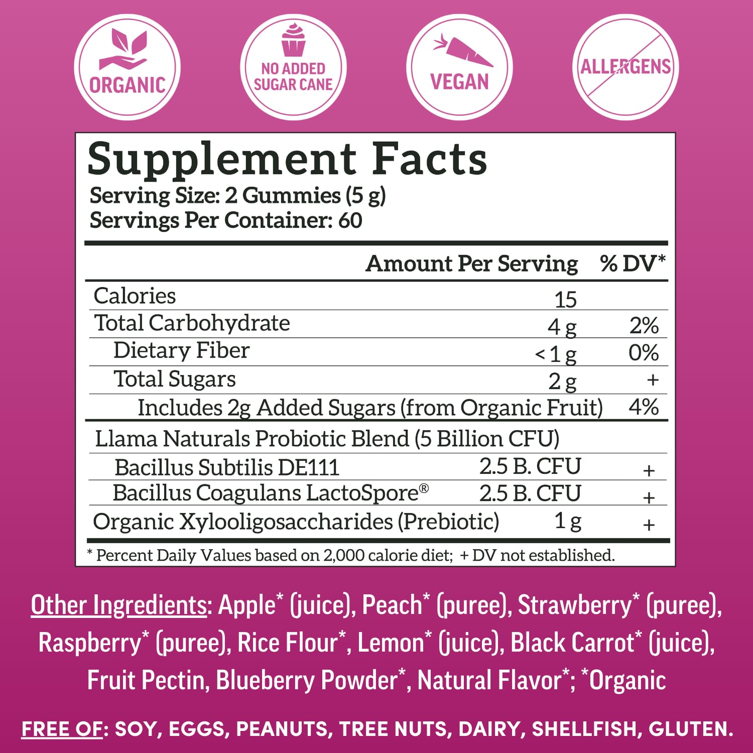 50 billion CFU probiotic gummies