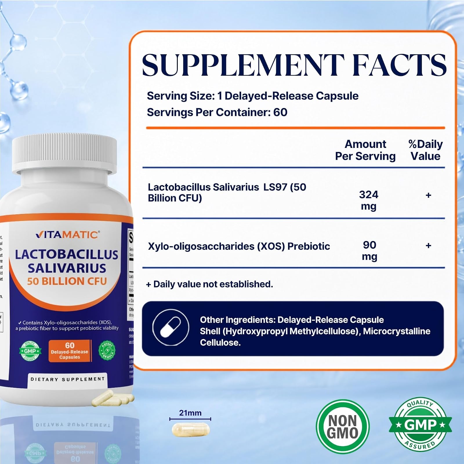 50 billion CFU probiotic support