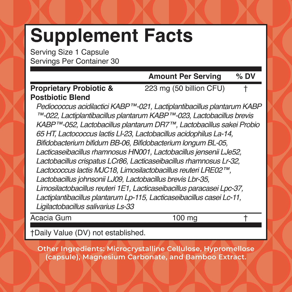 50 billion CFU probiotics capsules
