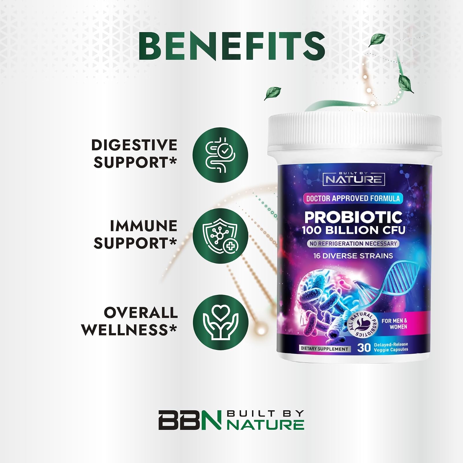50 billion CFU probiotics for daily balance