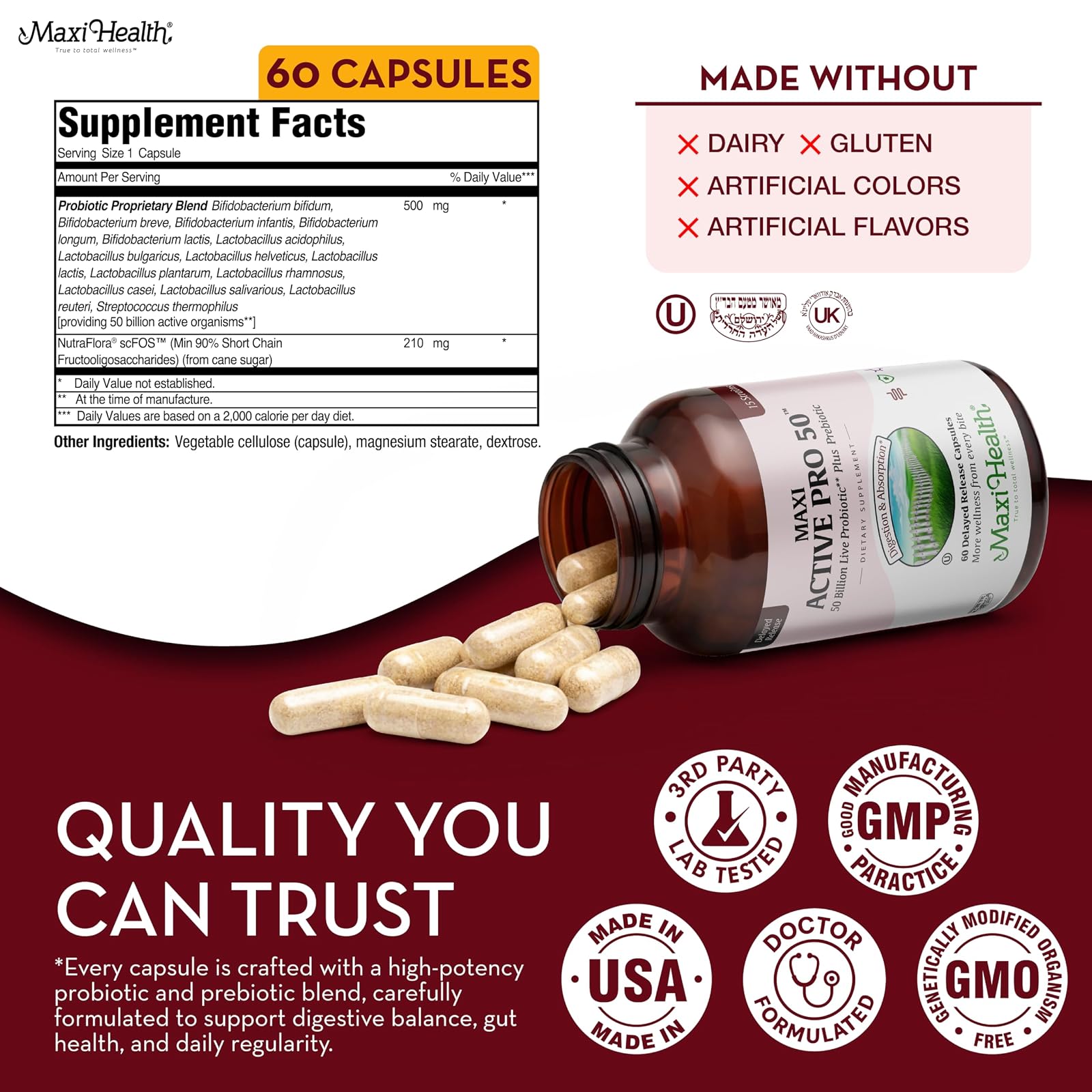 50 billion CFU probiotics for women