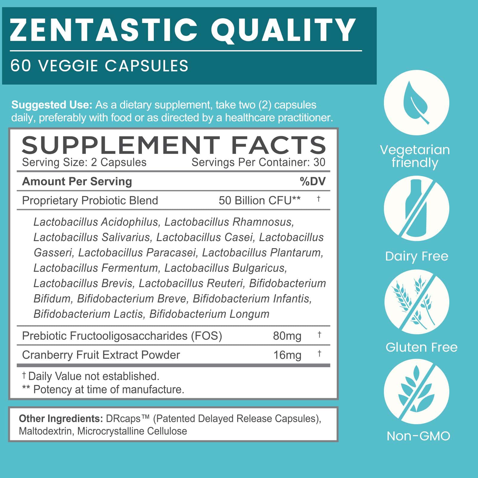 50 billion CFU probiotics for women