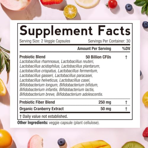 50 billion CFU probiotics for women