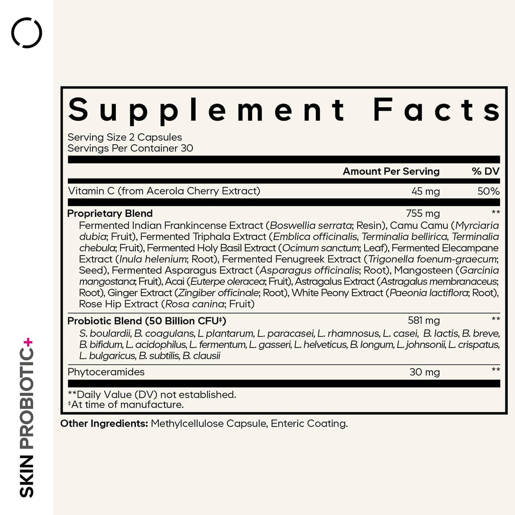 50 billion CFU skin probiotics