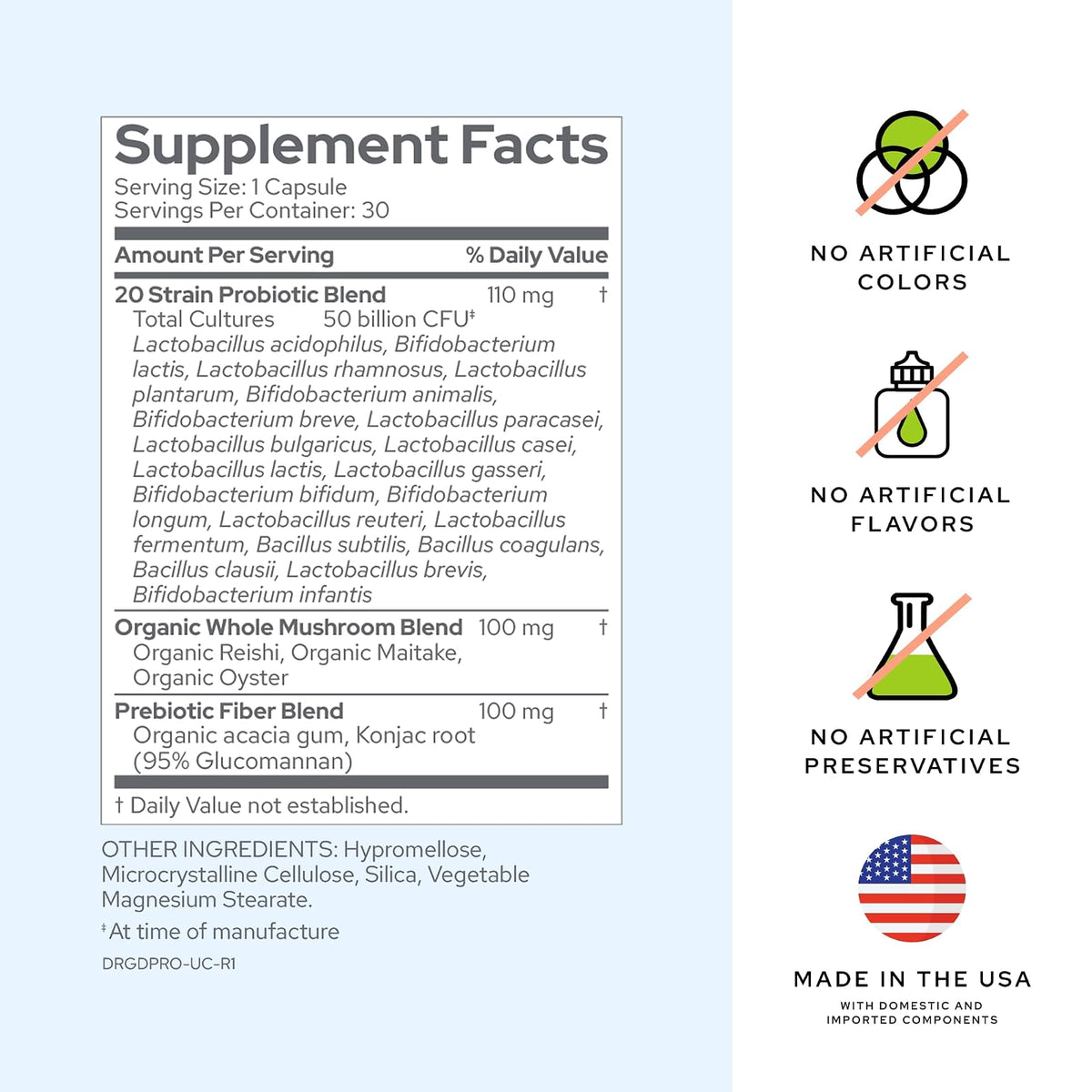 50 billion CFUs for optimal wellness