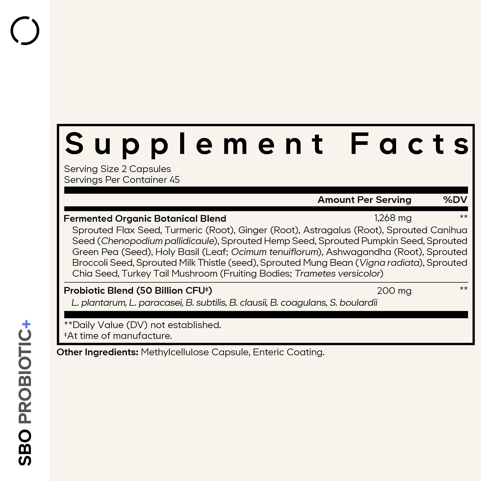 50 billion CFUs probiotics capsules