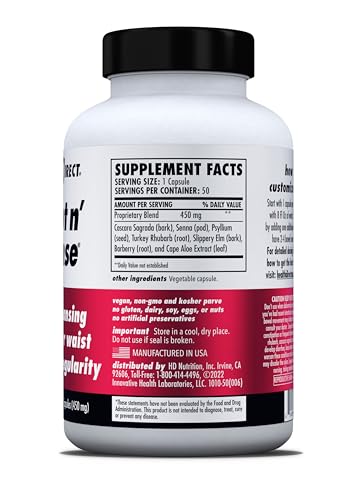 50 capsules for effective cleansing