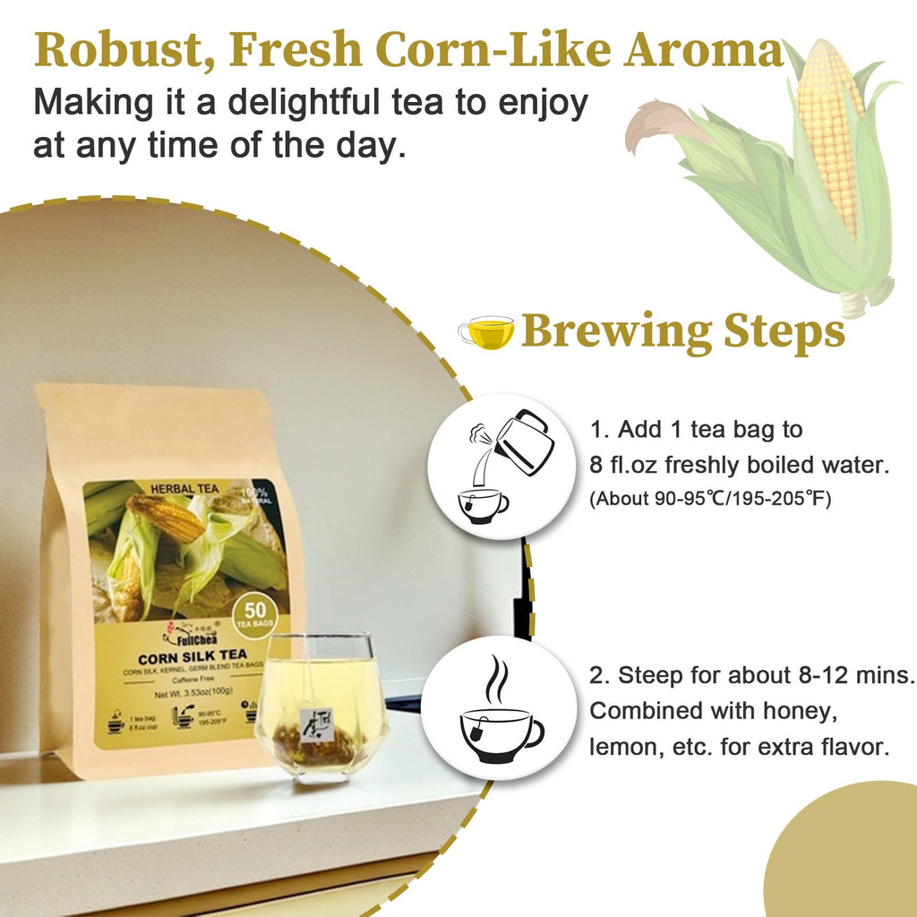 50 count corn silk tea bags