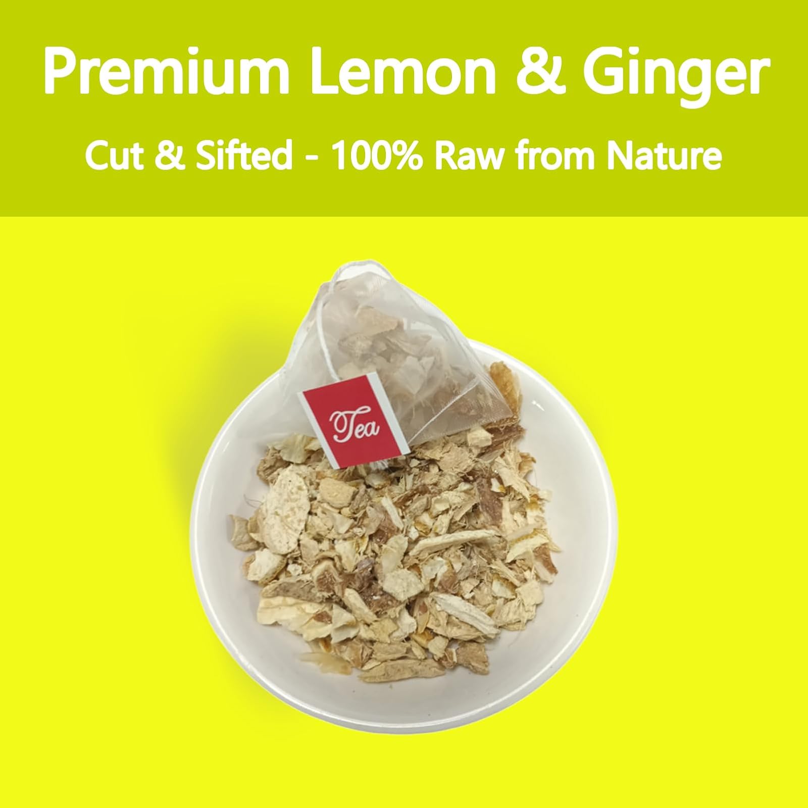 50 count lemon ginger tea bags