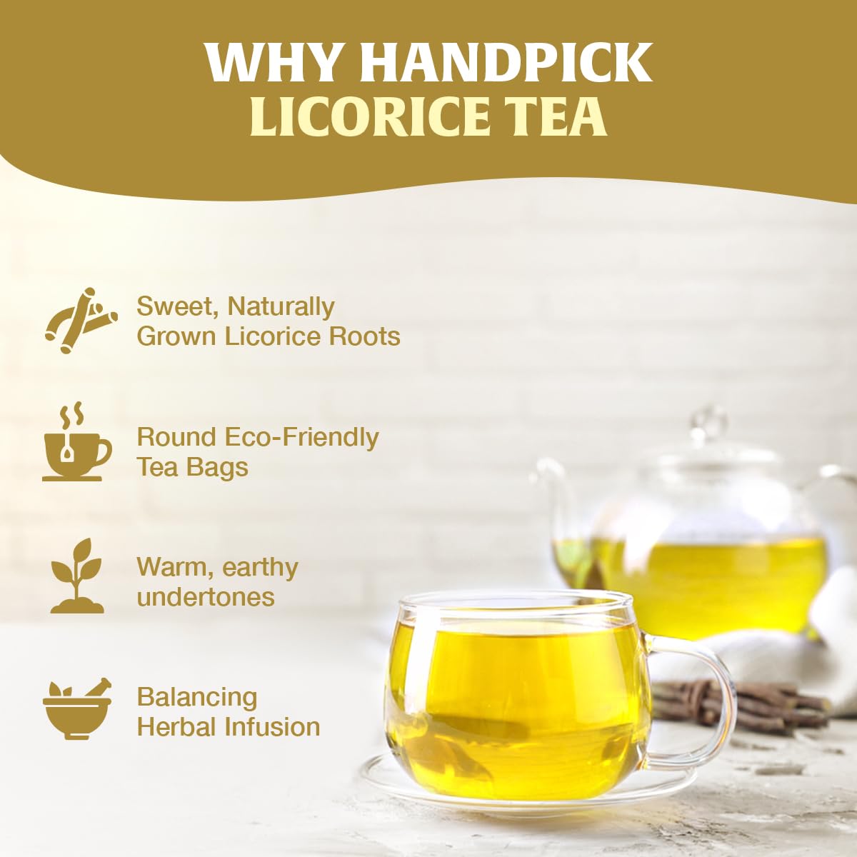 50 count licorice root tea bags
