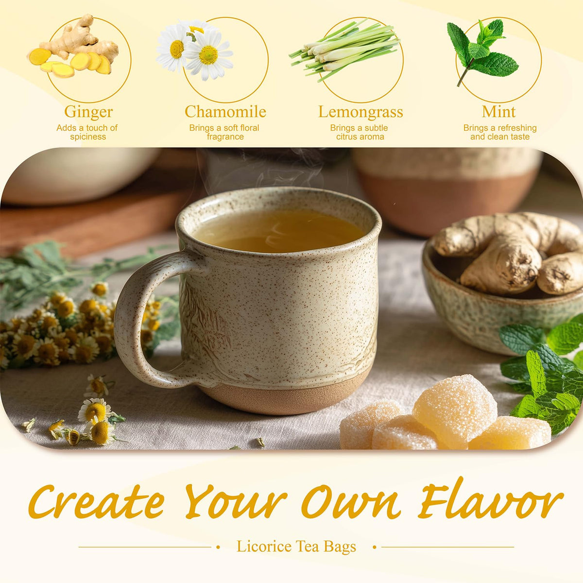 50 count licorice root tea bags