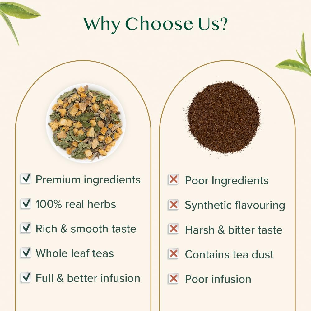50 cups of soothing herbal tea