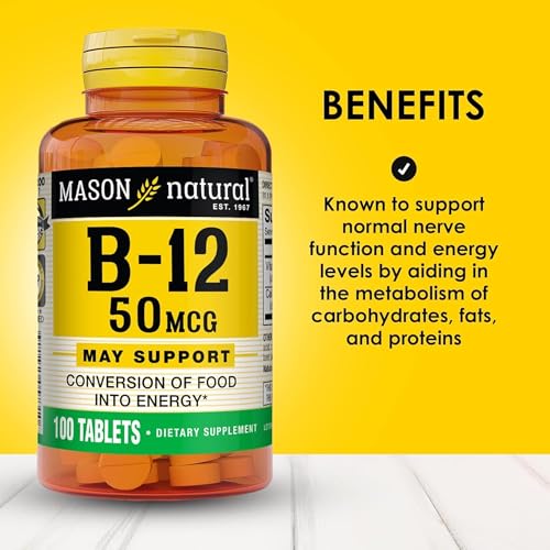 50 mcg Vitamin B12 for energy