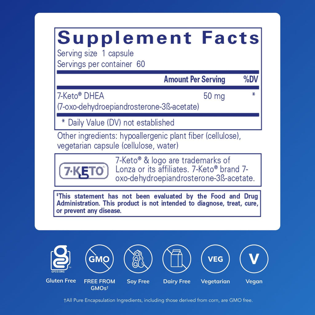 50 mg 7-Keto DHEA for wellness