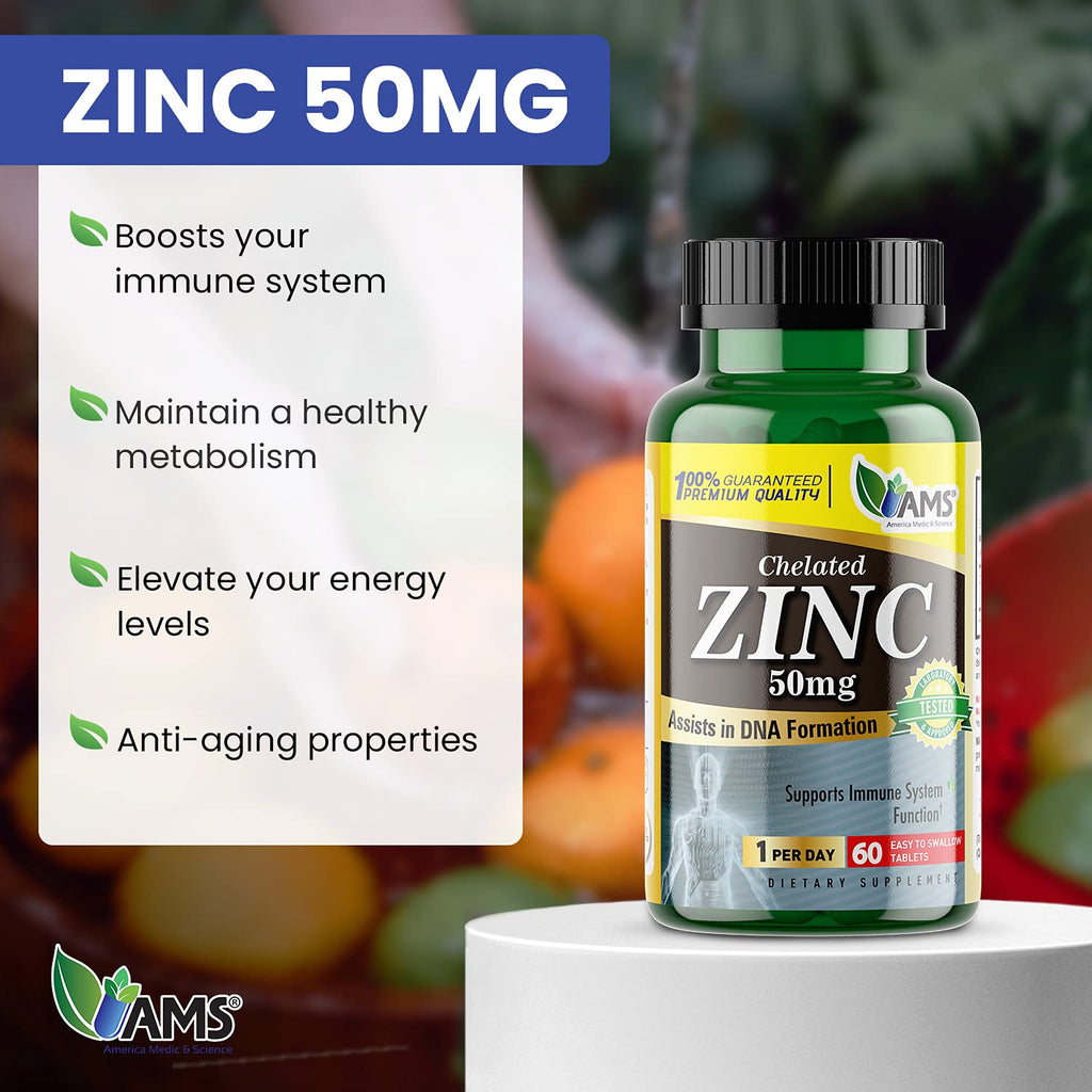 50 mg chelated zinc supplement