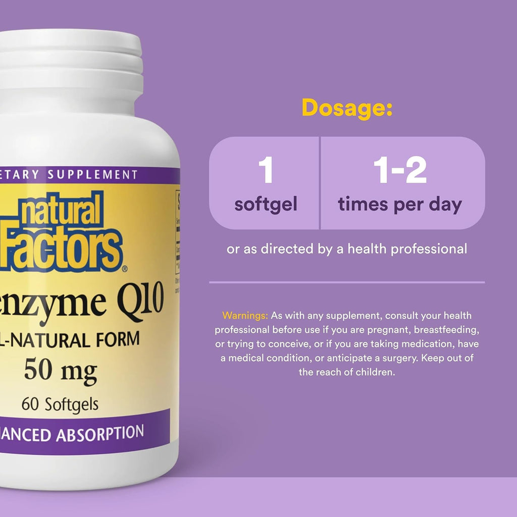 50 mg coq10 softgels for vitality