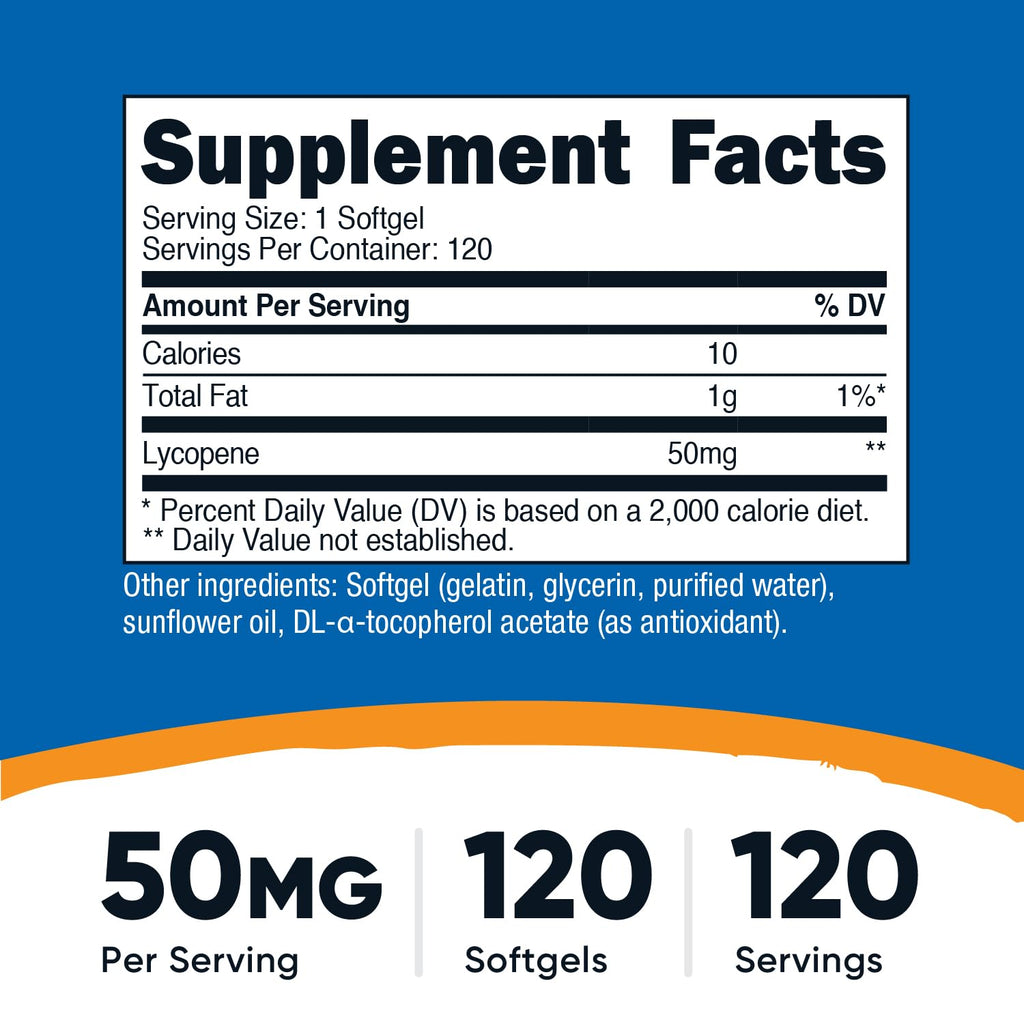 50 mg Lycopene softgels for health
