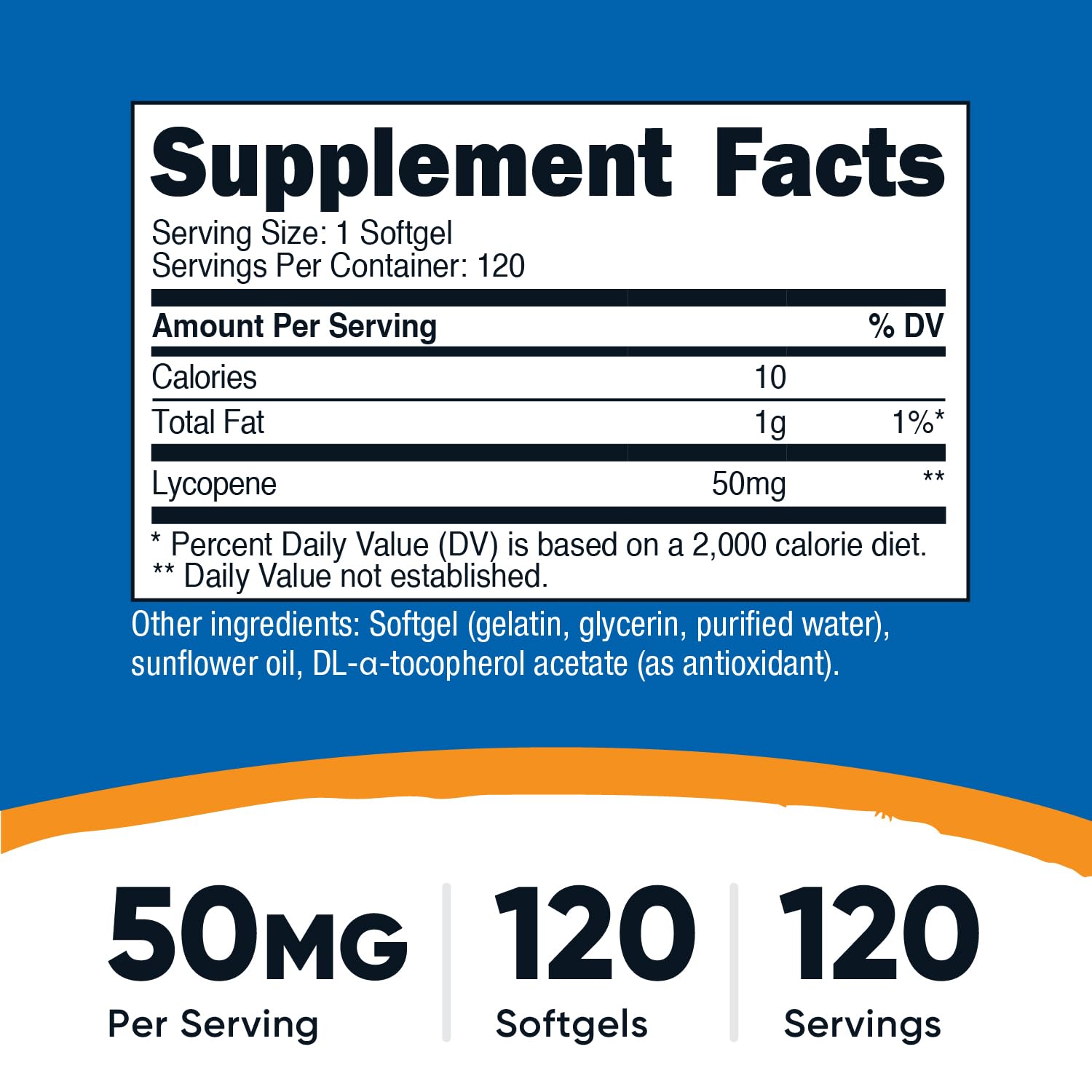 50 mg Lycopene softgels for health