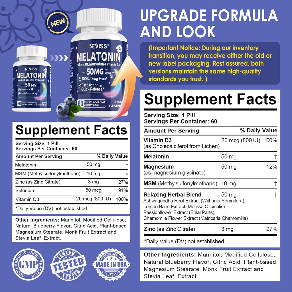 50 mg melatonin sleep aid