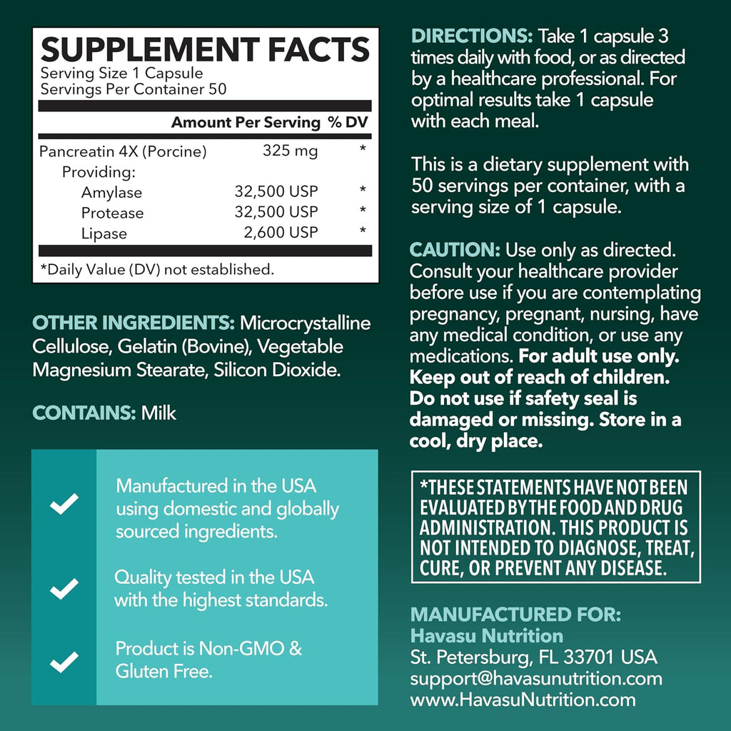 50 mg pancreatic enzymes capsules