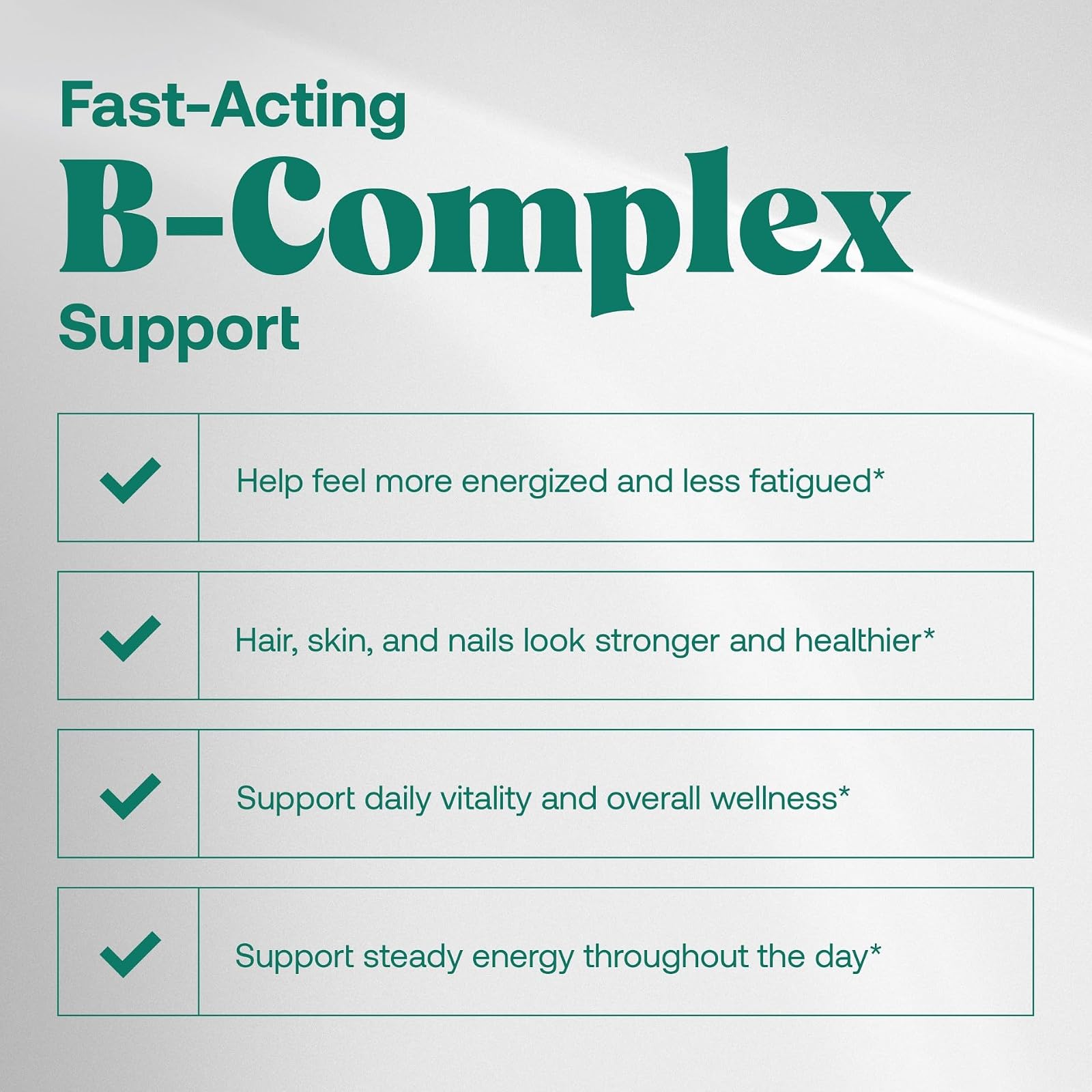 50 mg Vitamin B for energy