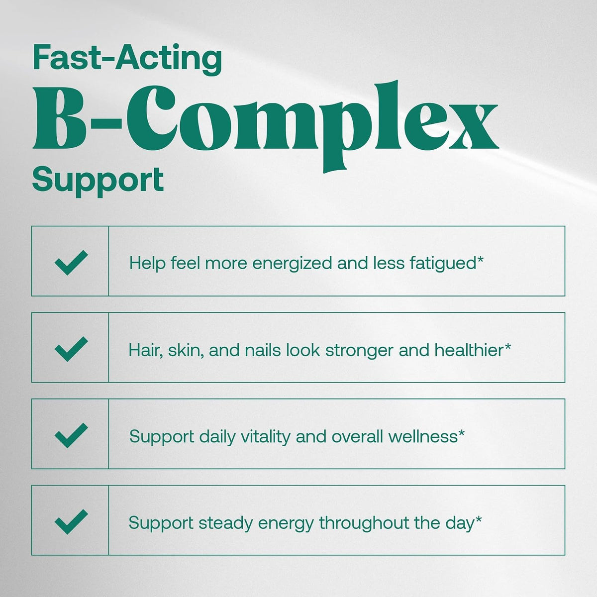 50 mg Vitamin B for energy
