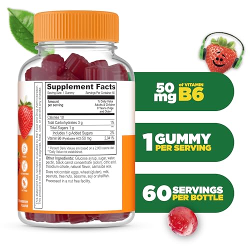 50 mg Vitamin B6 for energy